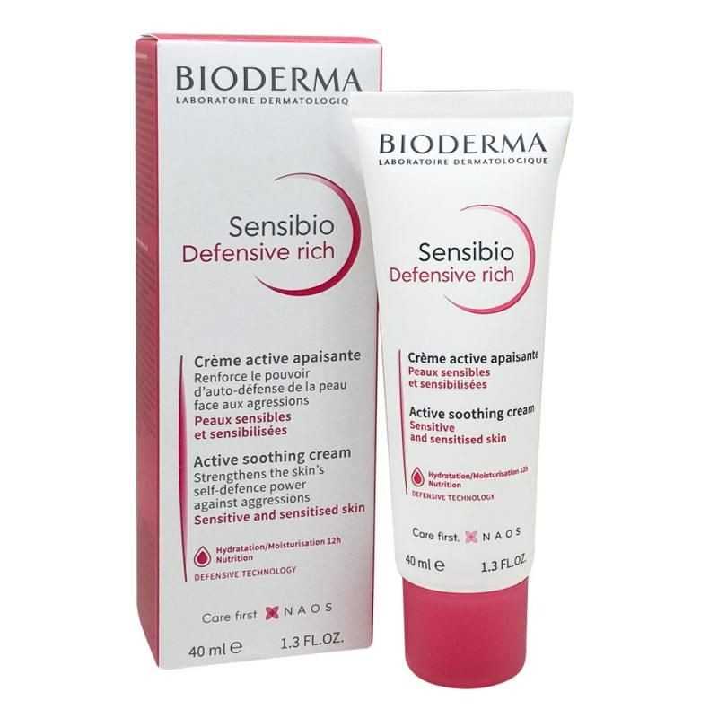 BIODERMA SENSIBIO DEFENSIVE RICHE CREME ACTIVE APAISANTE 40ML – Daisy.ma