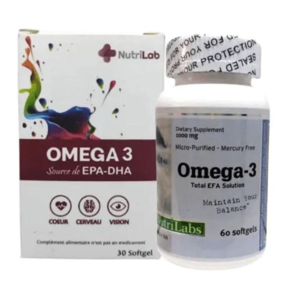 NutriLab Omega 3 EPA-DHA – 30 Gélules – Daisy.ma